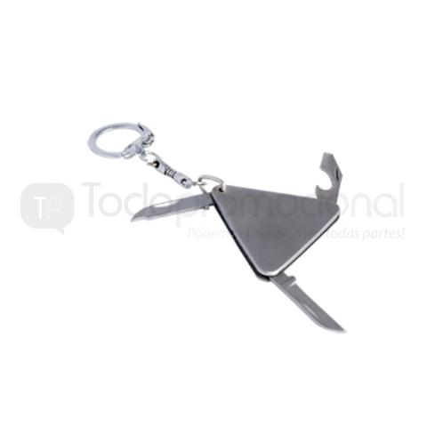 Navaja metálica triangular con destapador promocionales | NAV-05 ...